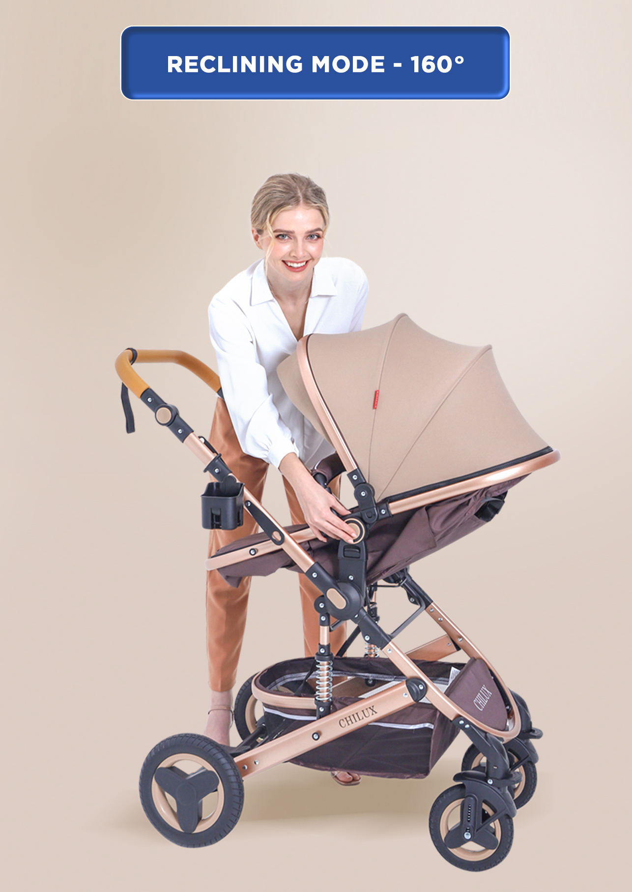 CHILUX V1.6 MULTIFUNCTIONAL STROLLER - A Gift for Baby