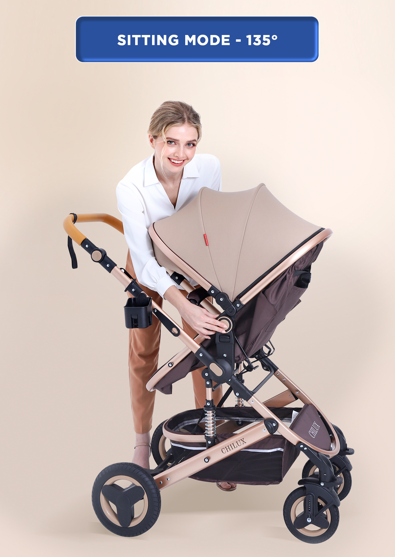 CHILUX V1.6 MULTIFUNCTIONAL STROLLER - A Gift for Baby