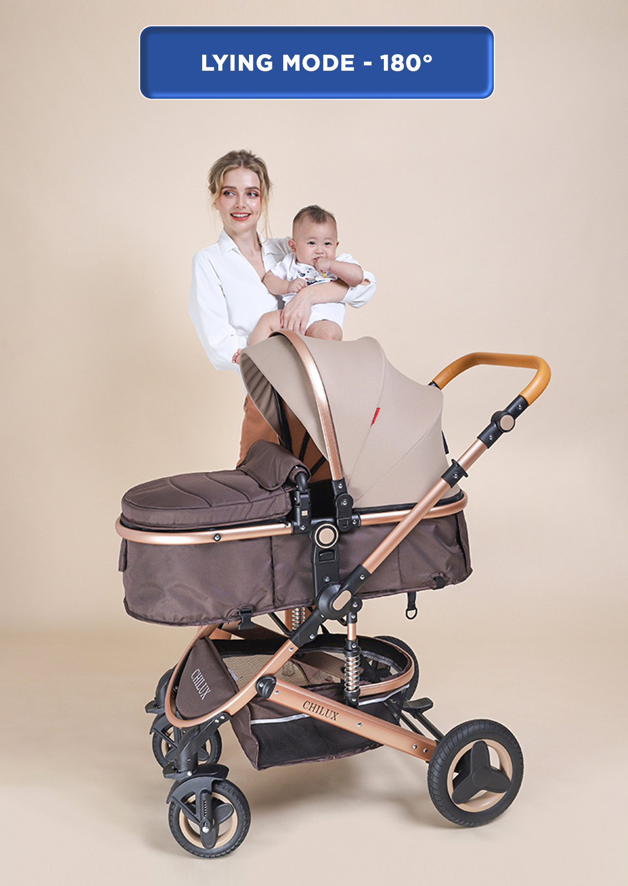 CHILUX V1.6 MULTIFUNCTIONAL STROLLER - A Gift for Baby