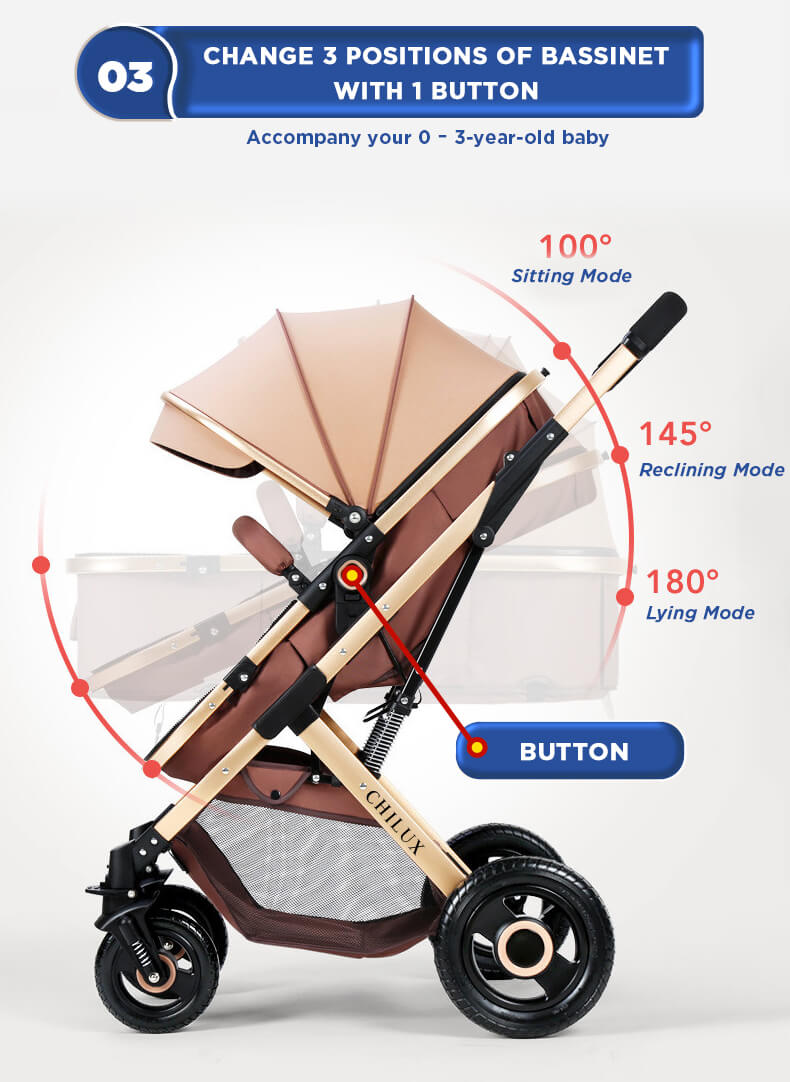 CHILUX V1.6 MULTIFUNCTIONAL STROLLER - A Gift for Baby
