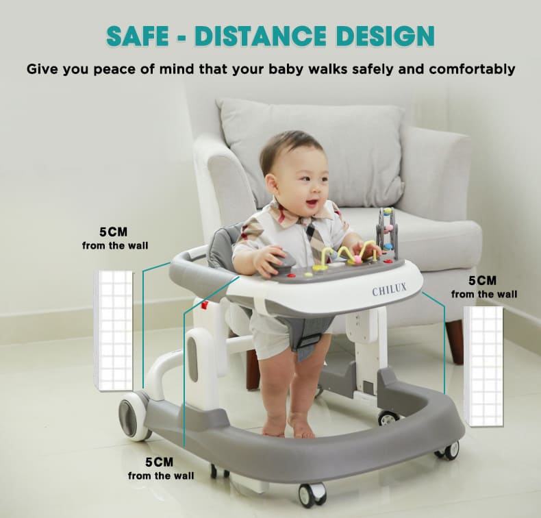 CHILUX WALK S BABY WALKER - GRAY - A Gift for Baby