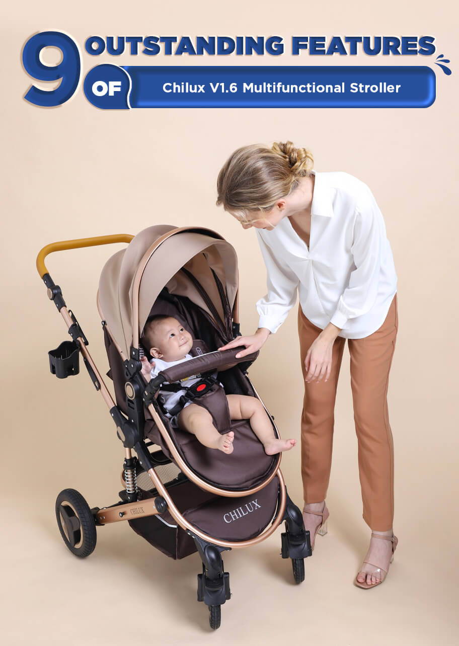 CHILUX V1.6 MULTIFUNCTIONAL STROLLER - A Gift for Baby