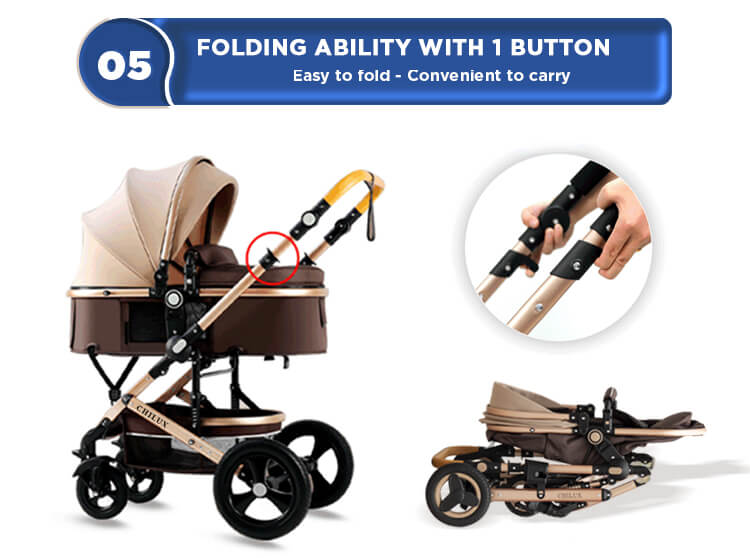 CHILUX V1.6 MULTIFUNCTIONAL STROLLER - A Gift for Baby
