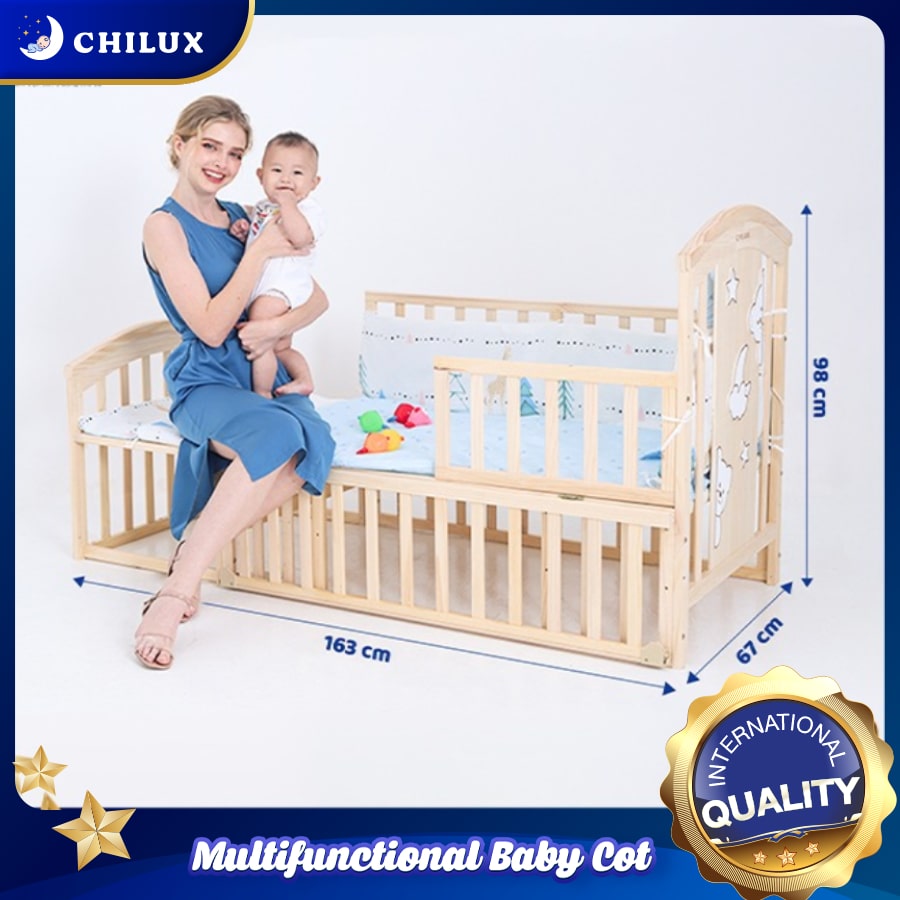 How to choose a suitable baby cot's size for your baby - Chilux